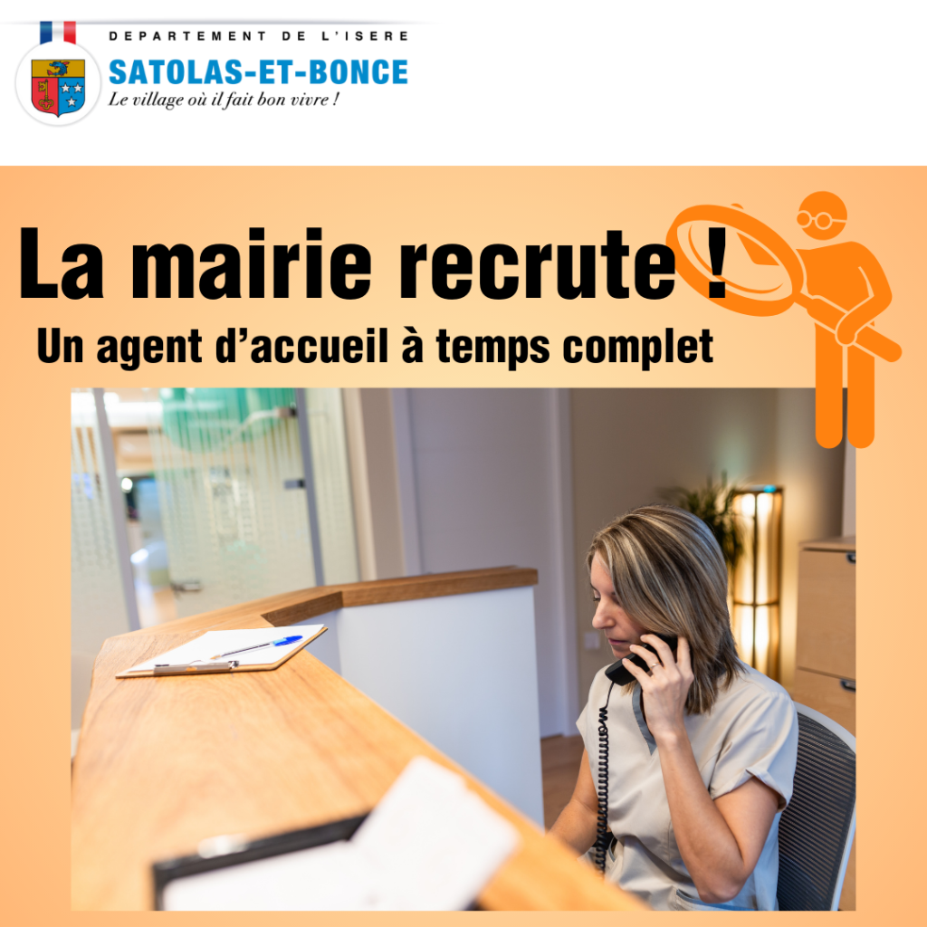 Offres d'emplois - Mairie Satolas-et-Bonce